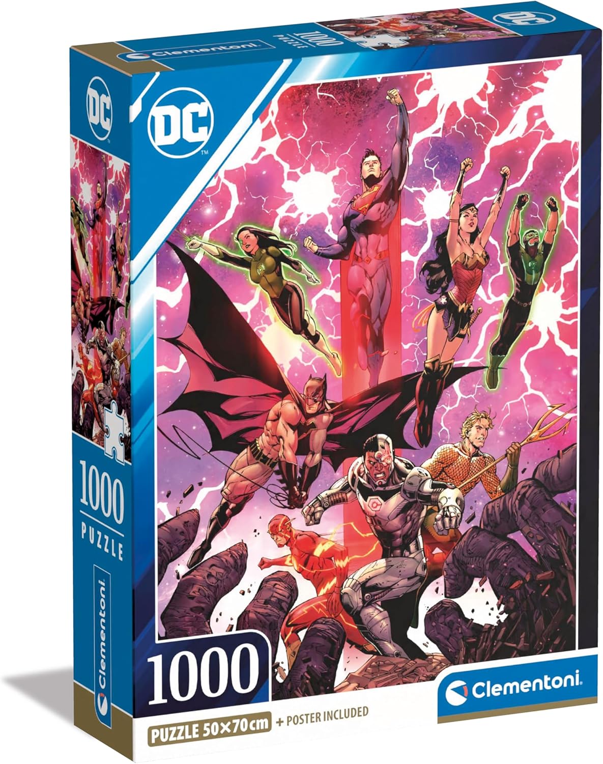 Clementoni 1000pc DC Comics Compact Box Puzzle #2 – Hobbyco