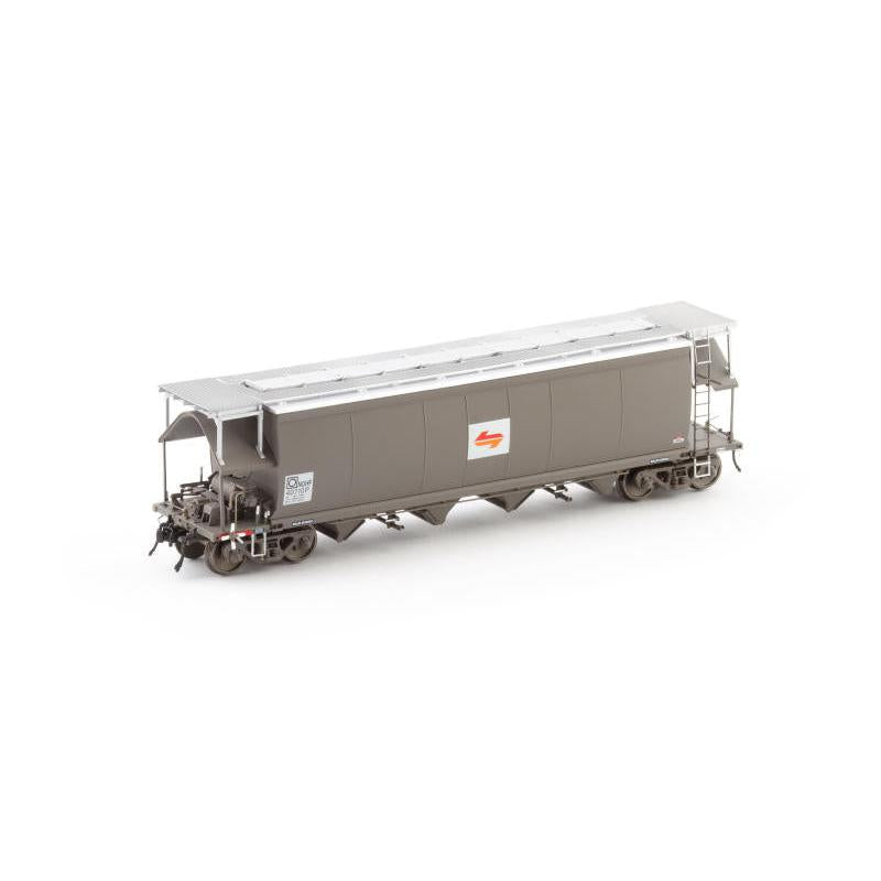 Auscision Models HO NGH-52 NGHF Grain Hopper Freight Rail Wagon Grime with Candy L7 - 4 Car Pack ...