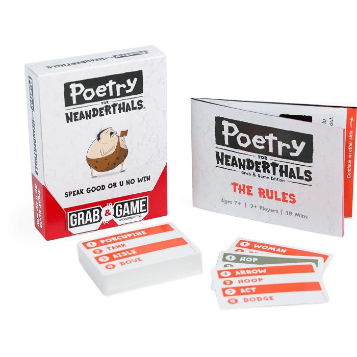 Exploding Kittens Grab & Game - Poetry For Neanderthals – Hobbyco