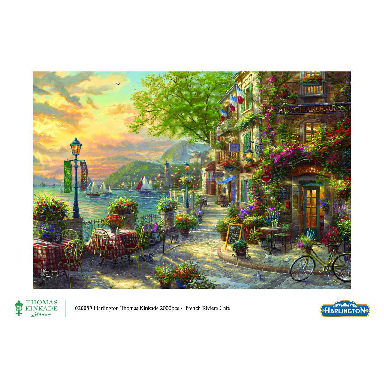 Harlington 2000pc Thomas Kinkade: French Riviera Café Puzzle