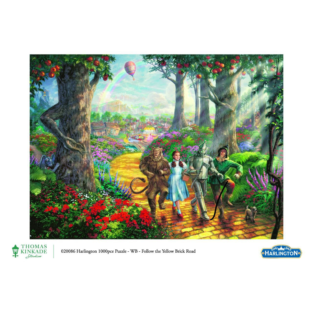 1000pc Thomas Kinkade: WB - Follow the Yellow Brick Road Puzzle