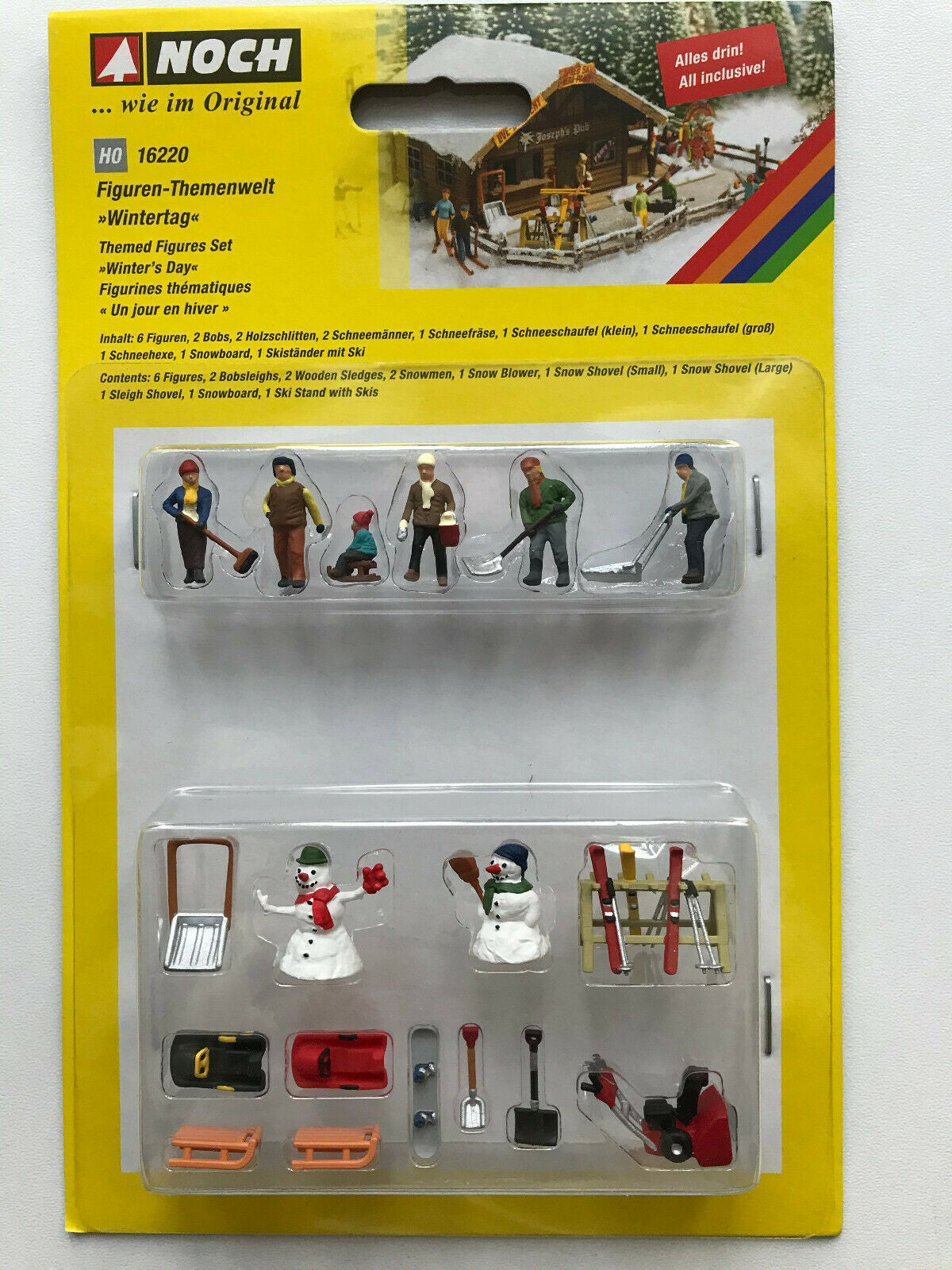 Noch HO Themed Figures Set "Winter's Day" – Hobbyco