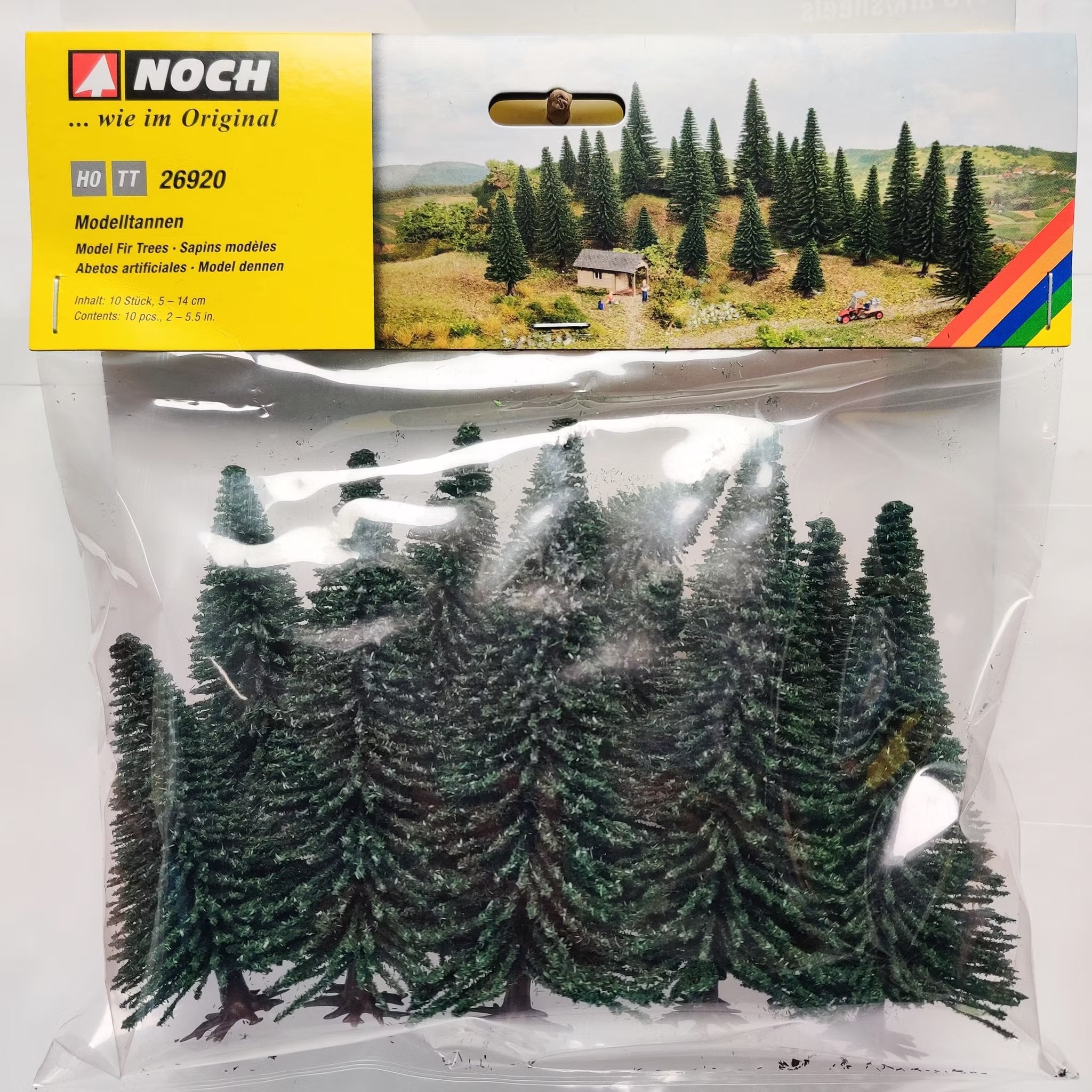 Noch HO Model Fir Trees (5-14 cm) 10pcs – Hobbyco