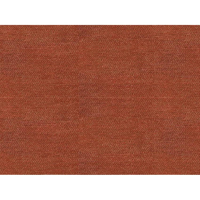 Noch N 3D Cardboard Sheet Clinker Red 25×12.5cm – Hobbyco