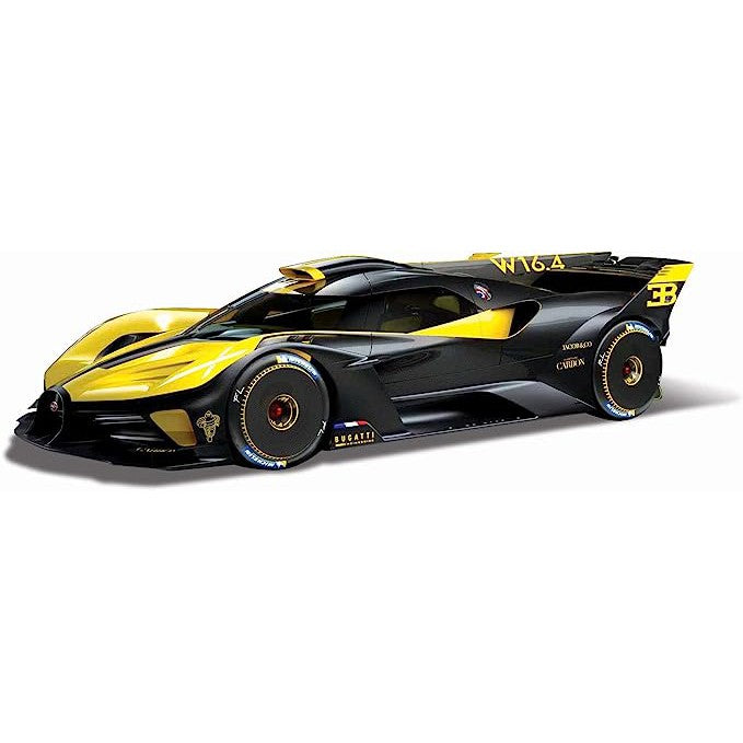 Bburago 1/18 Bugatti Bolide 2022 Yellow and Black