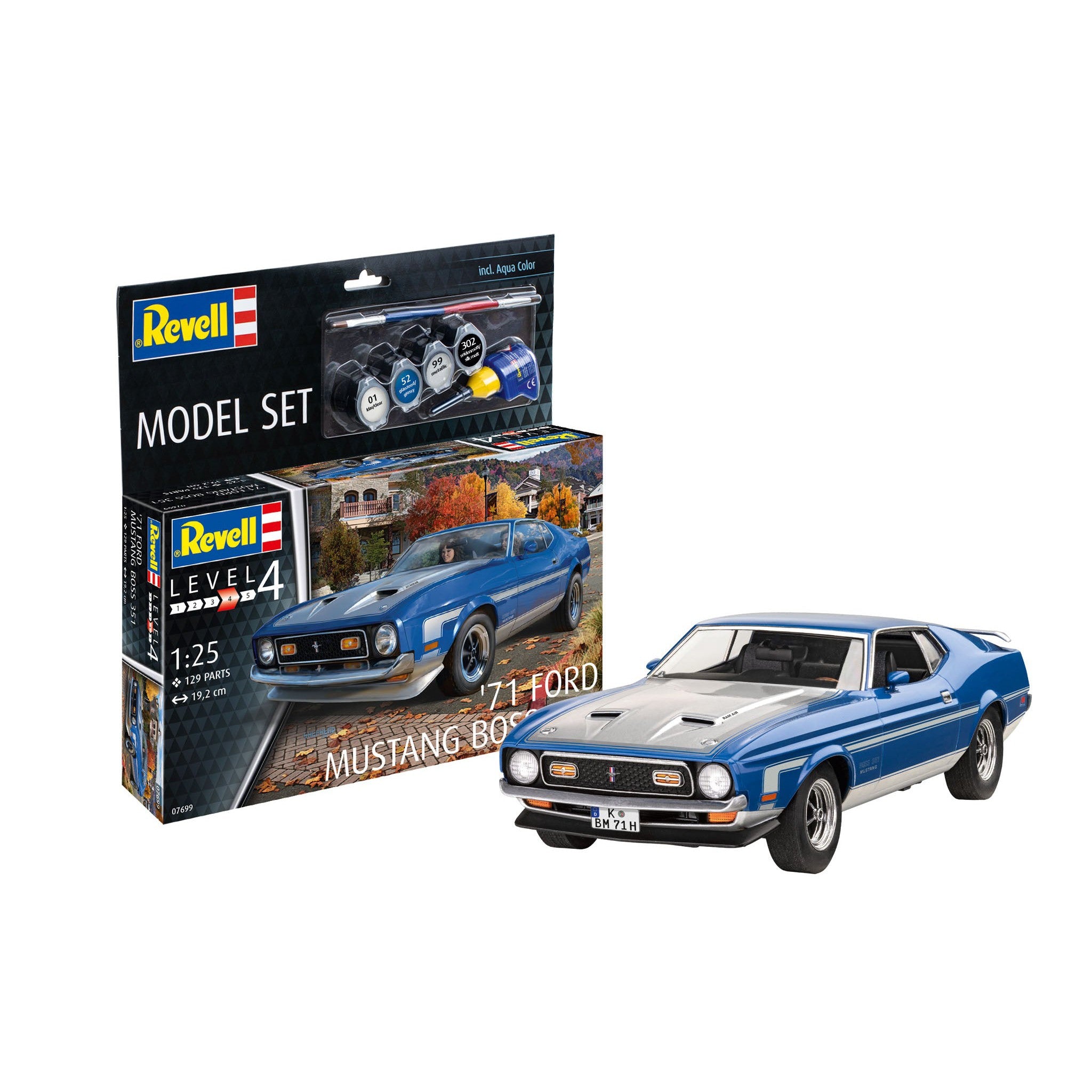 Revell 1/25 '71 Mustang Boss 351 Model Set – Hobbyco