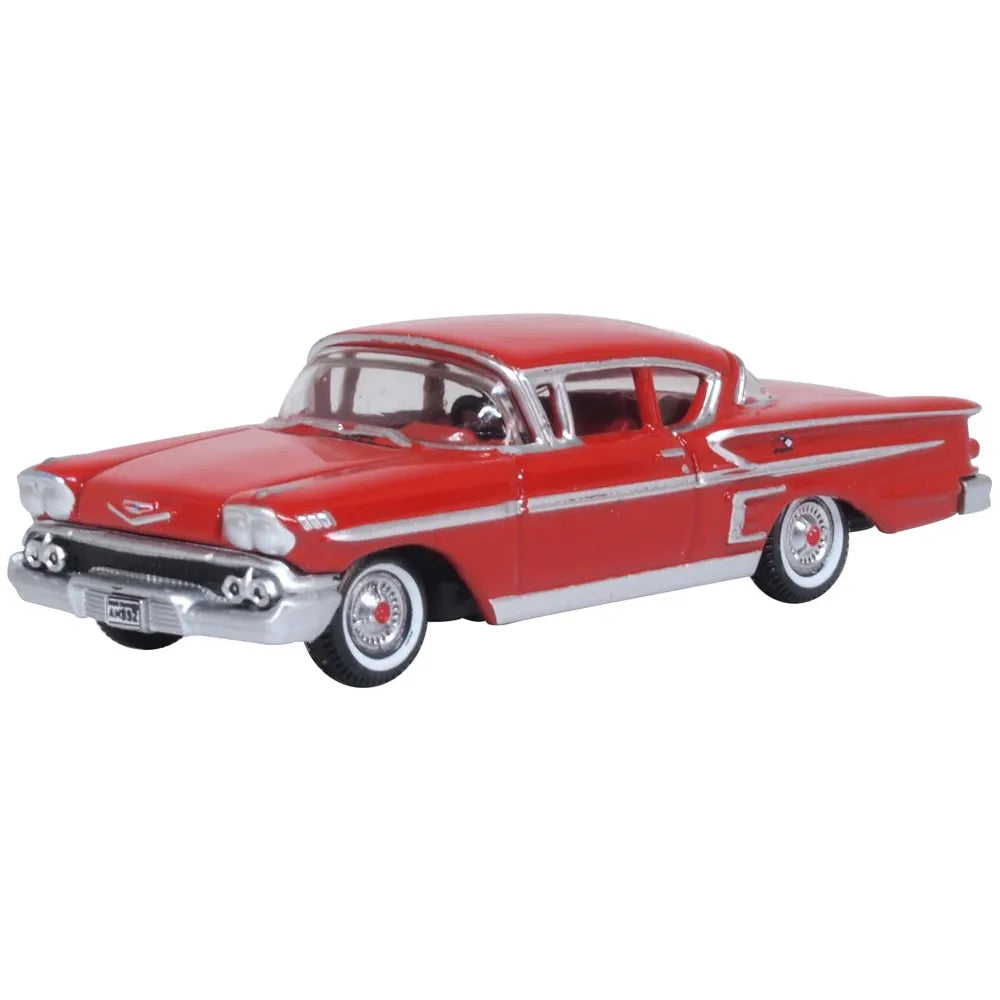 Oxford 1/87 1958 Chevrolet Impala Sports Coupe - Rio Red – Hobbyco