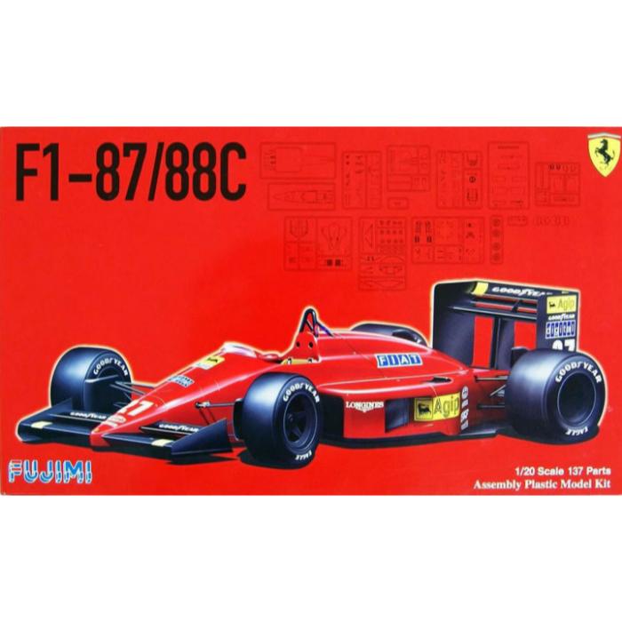 Fujimi 1/20 Ferrari F1-87/88C (GP-6) Plastic Model Kit – Hobbyco