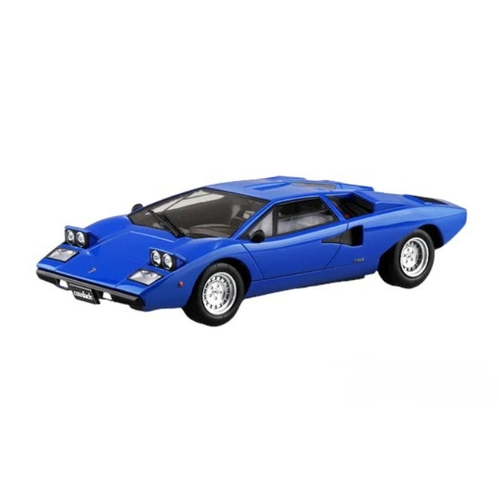 Aoshima 1/32 SNAP Lamborghini Countach LP400 (Blue) – Hobbyco