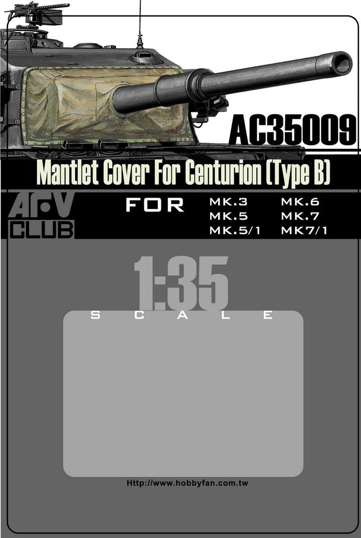 AFV Club 1/35 Mantlet Cover For Centurion (Type B) – Hobbyco