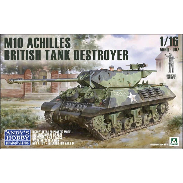 Andys Hobby 1/16 British Achilles M10 IIC Tank Destroyer Plastic Model ...