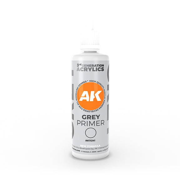 AK Interactive 3 Gen Primers - Grey Primer 100 ml