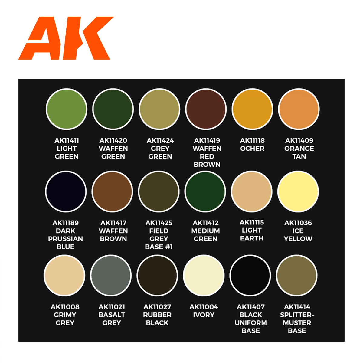 AK Interactive Signature Set: WWII German Uniforms - Calvin Tan Acrylic ...