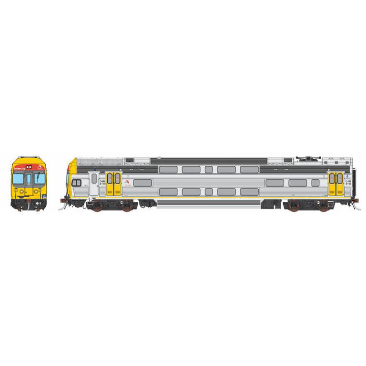 Auscision Models HO V Set TfNSW TrainLink Red/Grey/Yellow Nose with ...