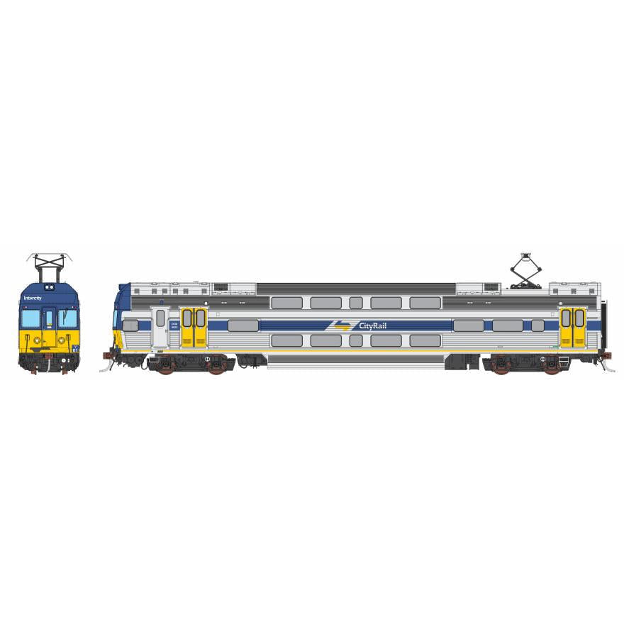 Auscision Models HO V Set CityRail Intercity Blue/Yellow Nose with Blue ...