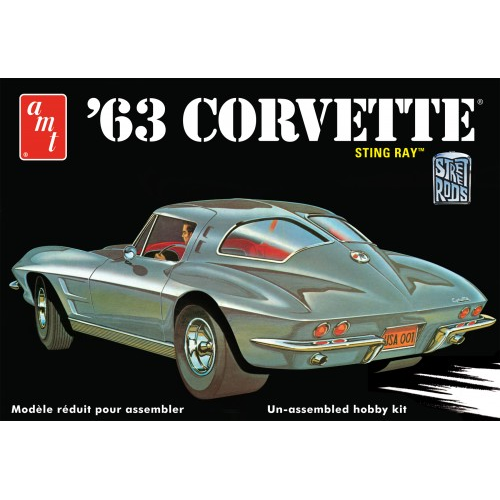 AMT 1/25 1963 Chevy Corvette Plastic Model Kit – Hobbyco
