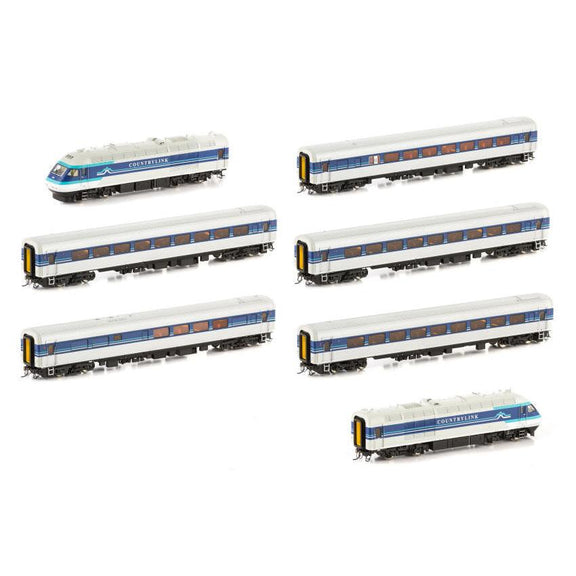 Auscision Models HO SRA CountryLink XPT Blue/Grey/White - 7 Car Set ...