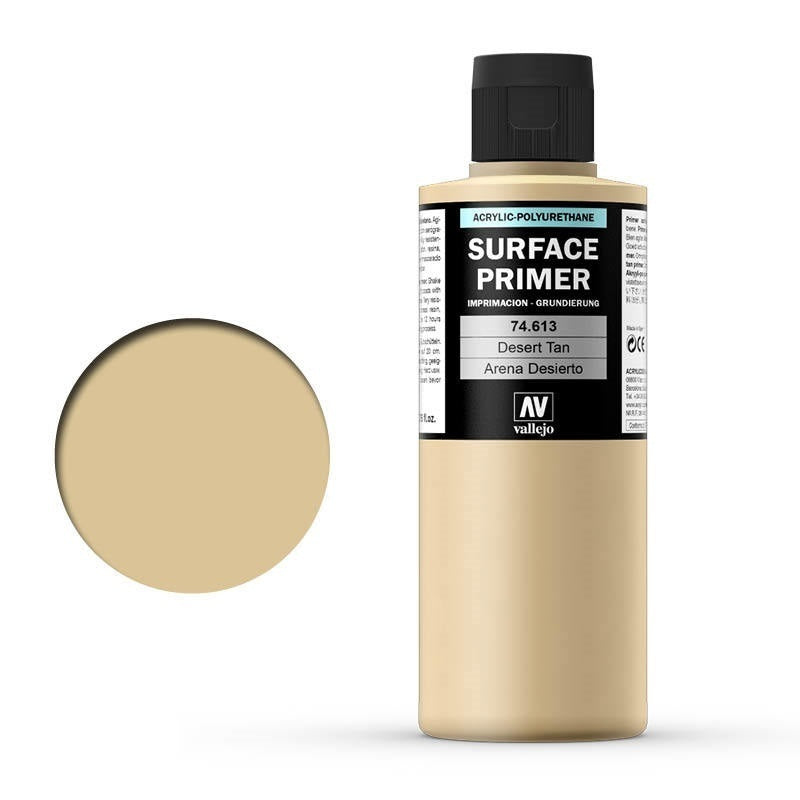 Vallejo Surface Primer Color Desert Tan Base 200ml – Hobbyco