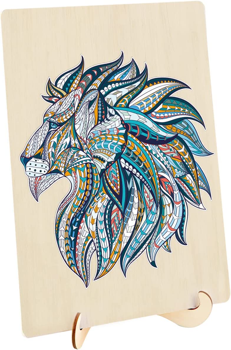 124pc Wooden Jigsaw Puzzle - Lion