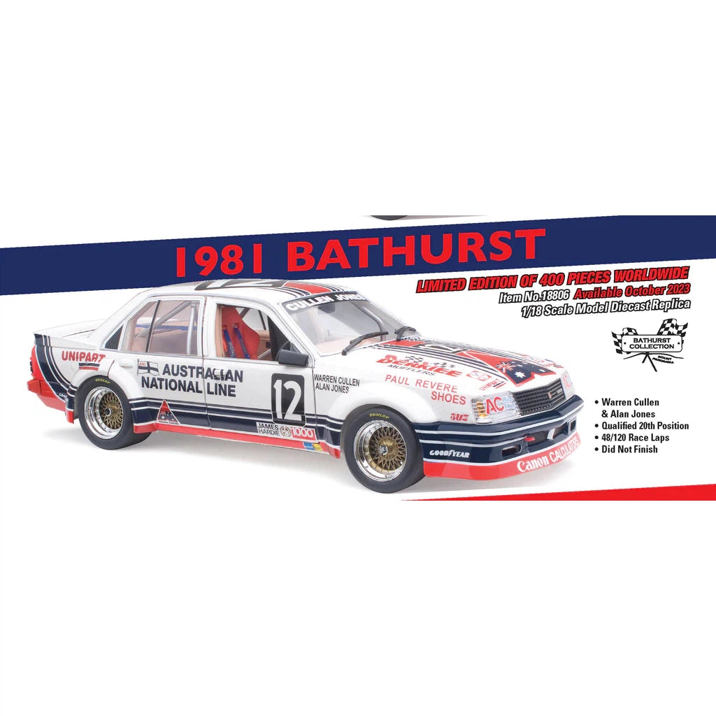 Classic Carlectables 1/18 Holden VC Commodore 1981 Bathurst - Warren ...