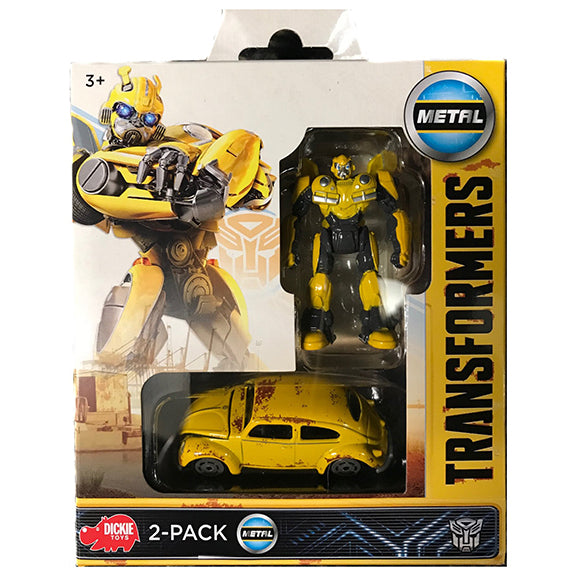Dickie Toys Transformers VW Bumble Bee 2-Pack Robot & Vehicle (Singles ...