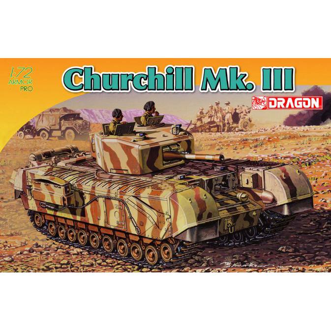 Dragon Models 1/72 British Churchill Mk.III Plastic Model Kit – Hobbyco