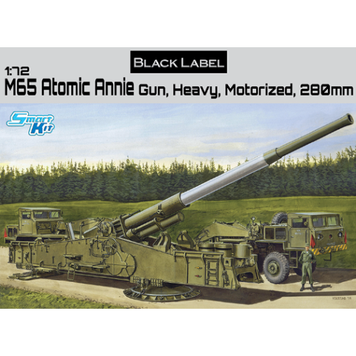 Dragon Models 1/72 M65 Atomic Annie Gun Heavy Motorized 280mm Plastic ...