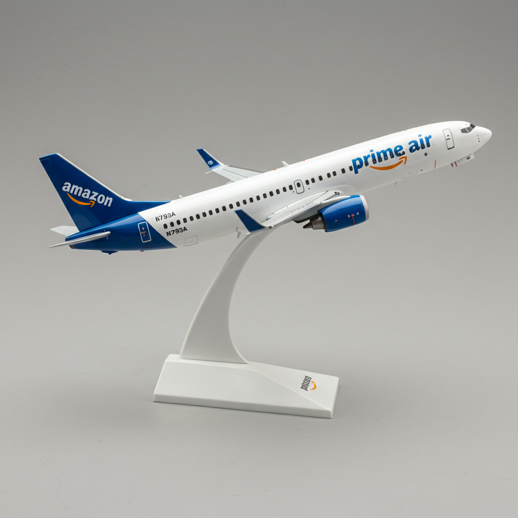 JC Wings 1/200 Amazon Prime Air Boeing 737-800(BCF) Reg: N7933A with ...