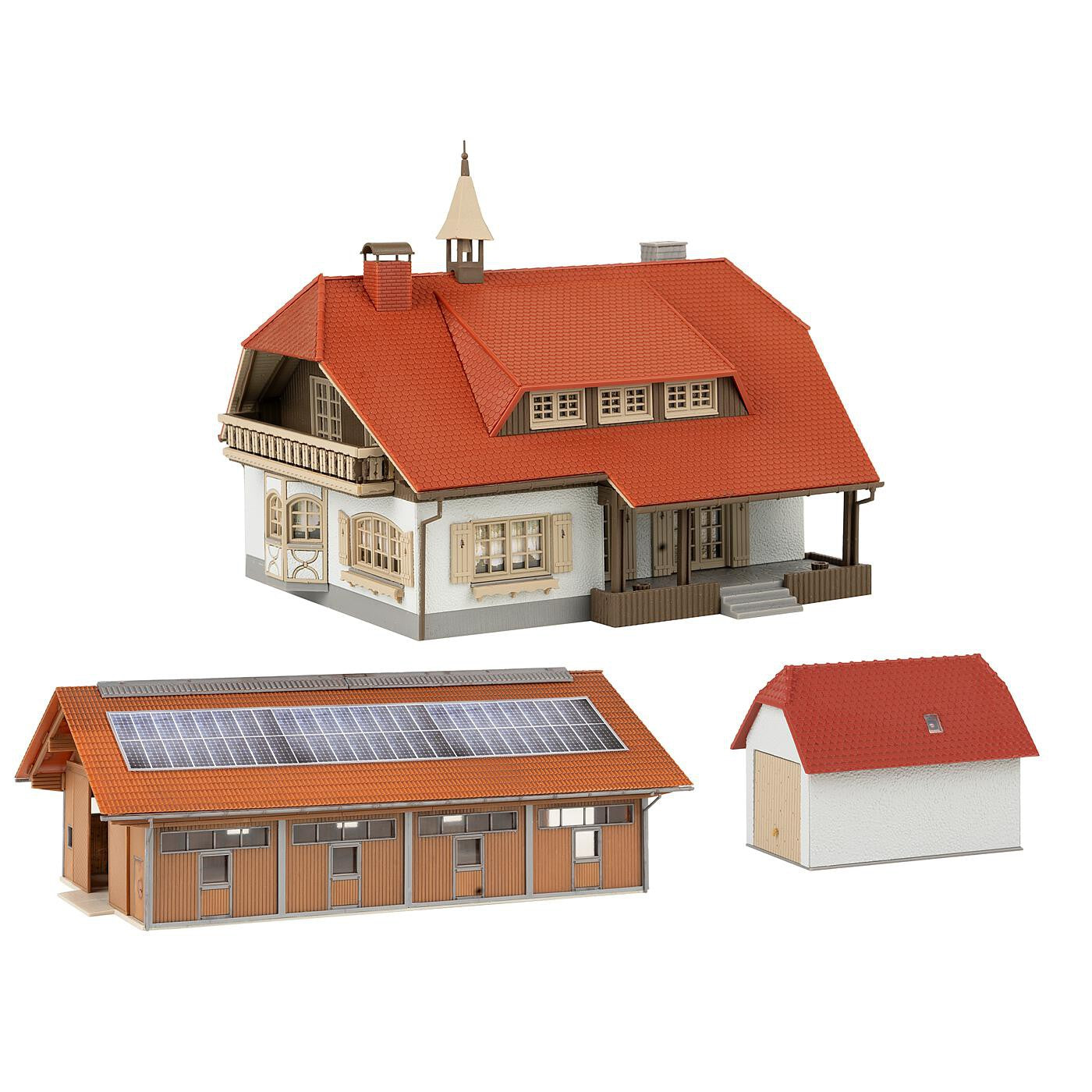 Faller HO Farmhouse with Stable and Garage – Hobbyco