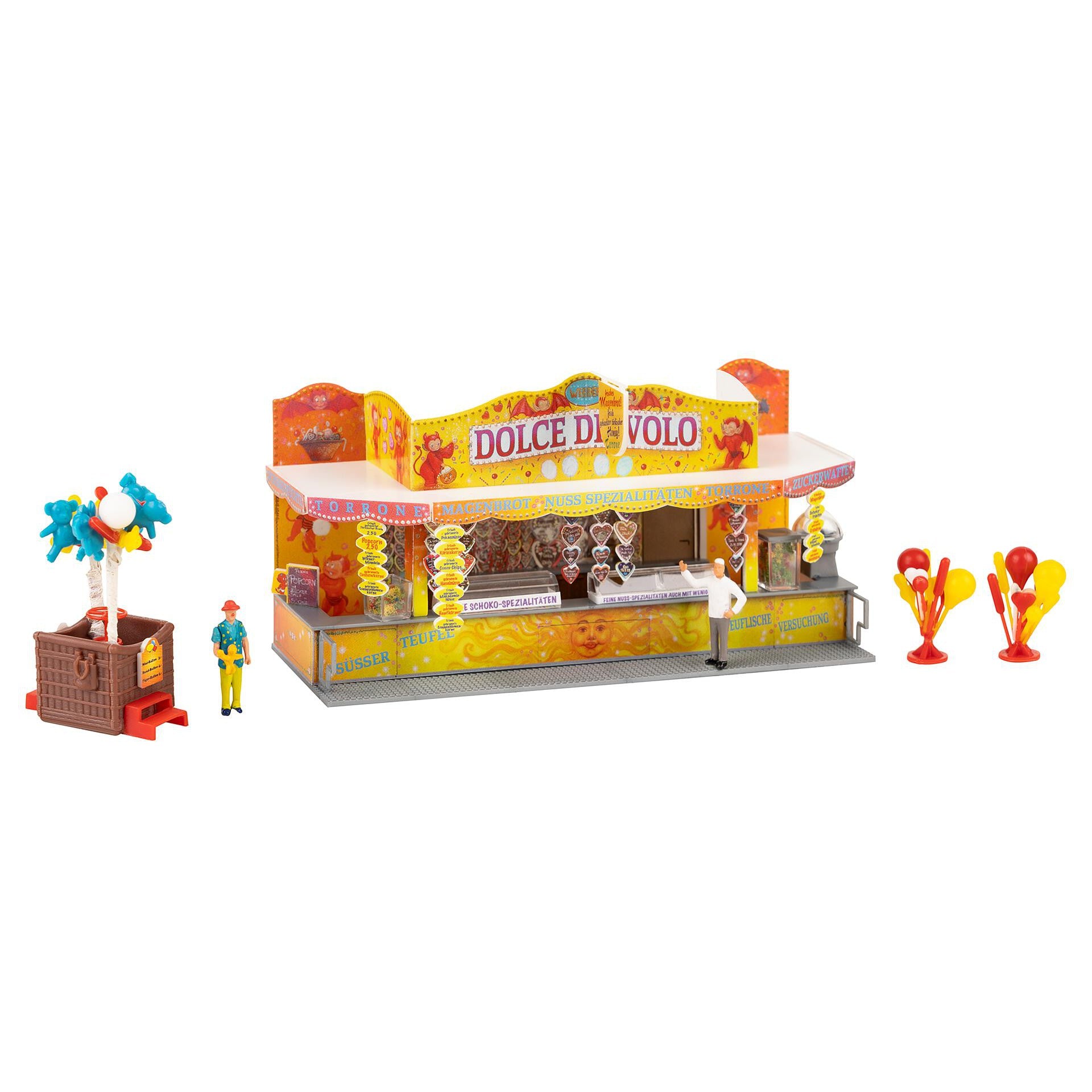 Faller HO Sweets Stall and Balloon Artist | Hobbyco - Est.1935