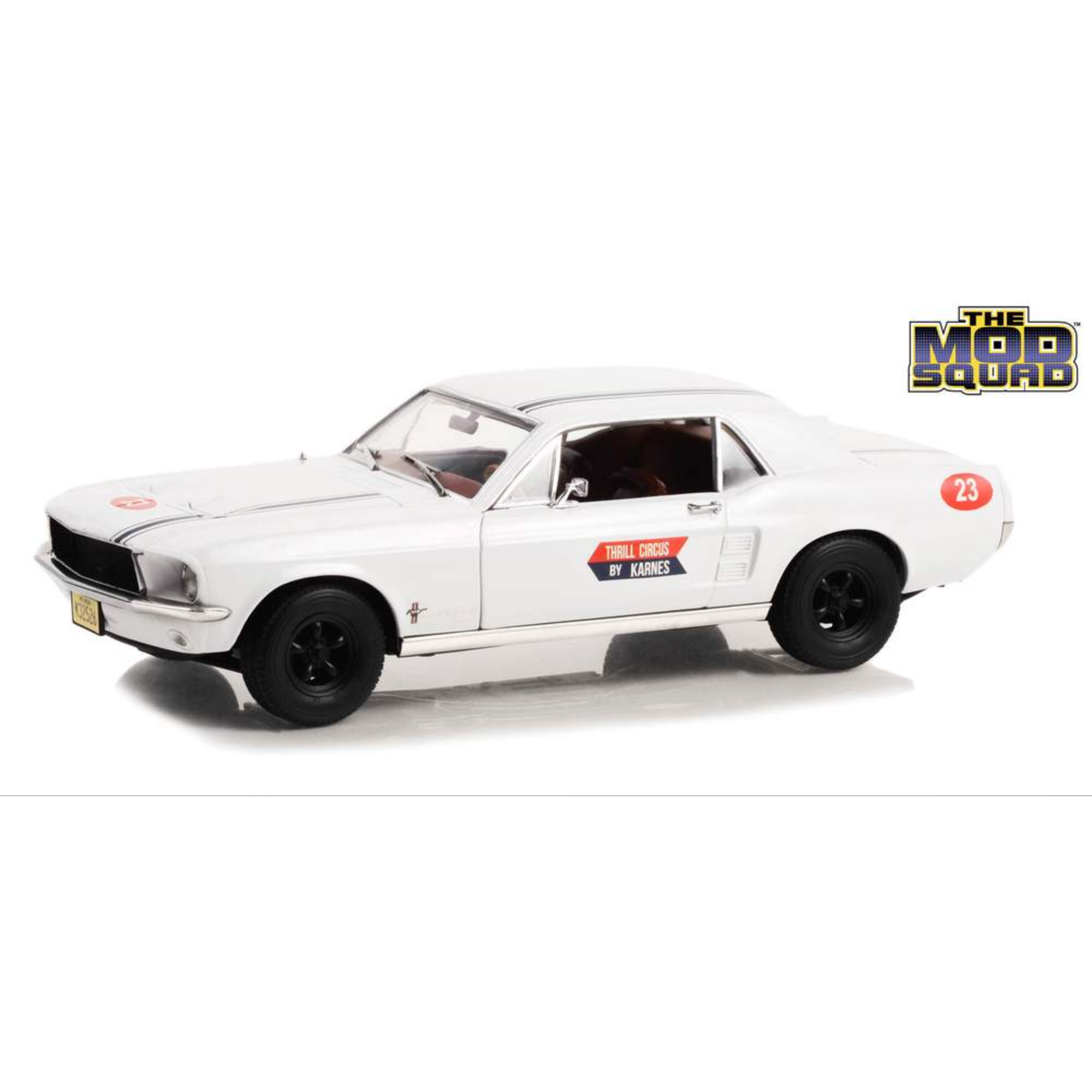 GreenLight 1/18 Mod Squad TV Show 1967 Ford Mustang Coupe #23 Thrill ...