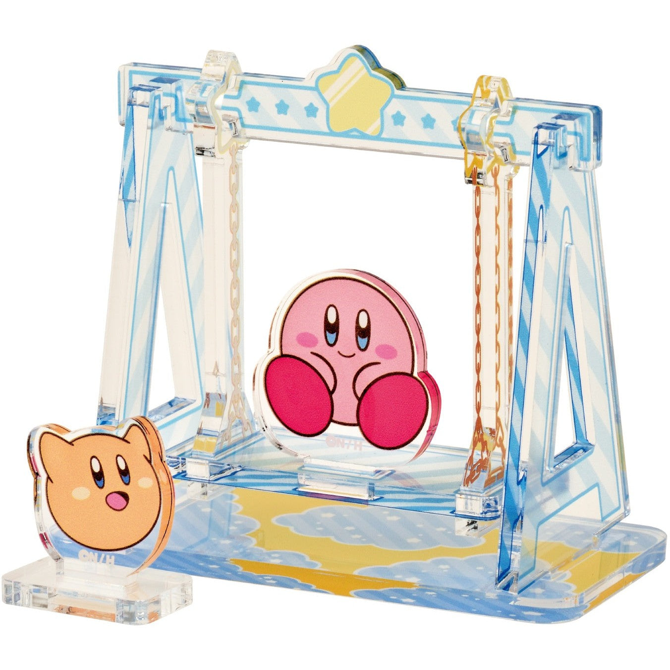 GSI Creos Kirby Moving Diorama Acrylic Stand (3) Swing (Kirby & Scarfy ...