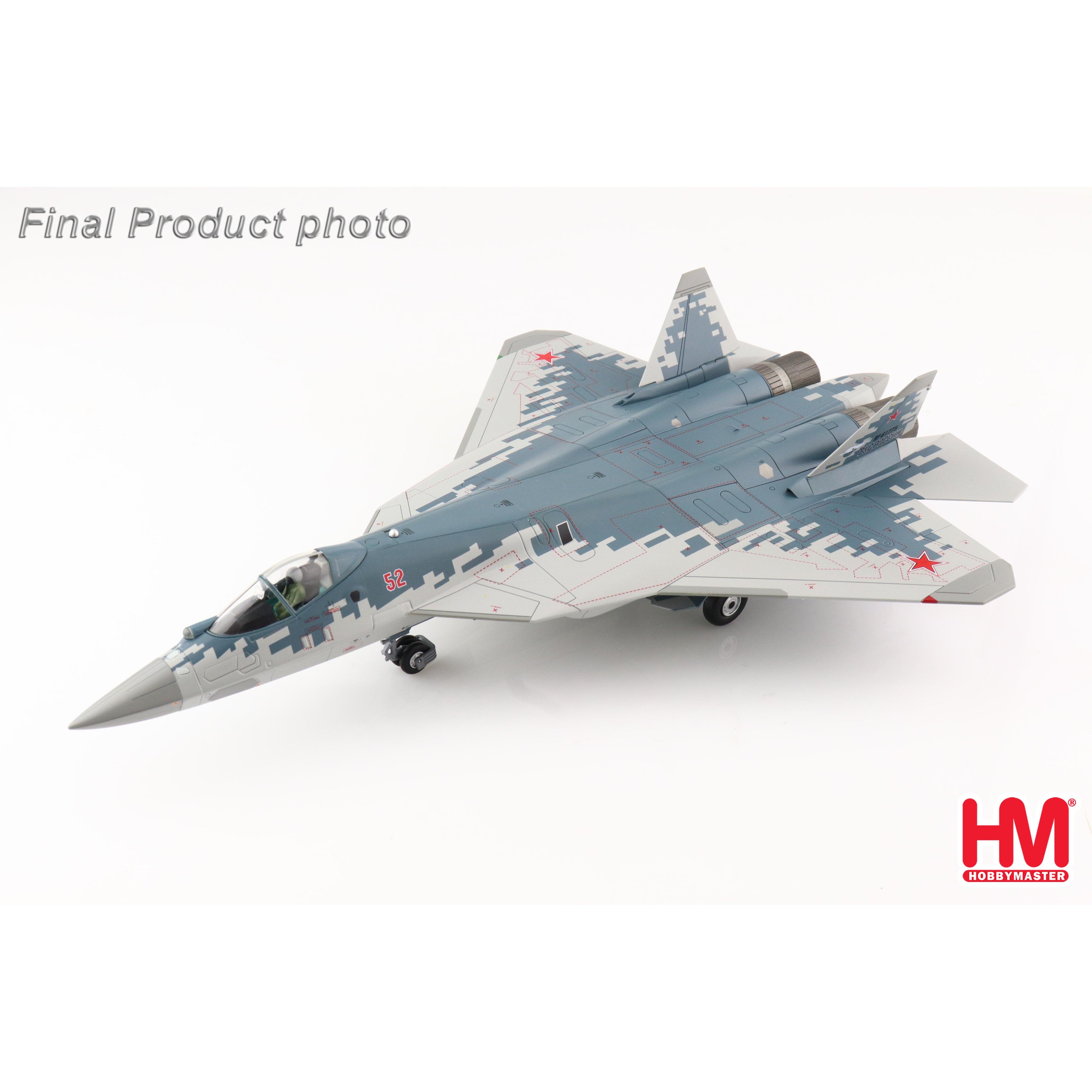 Hobby Master 1/72 SU57 Stealth Fighter Red 52 Russian Air Force