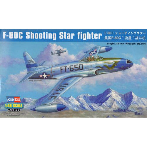 1/48 F-80C Shooting Star Fighter Plastic Model Kit