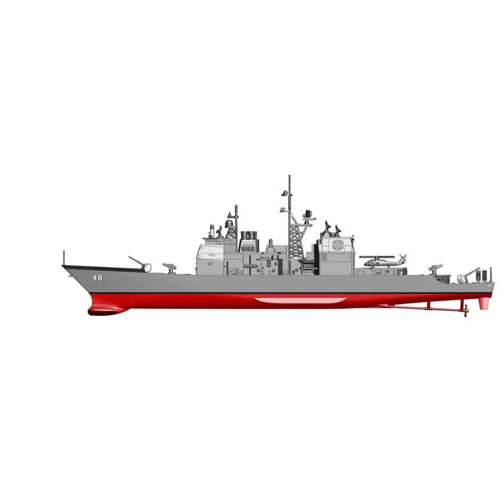 1/700 USS Yorktown (CG-48) Ticonderoga Class Guided Missile Cruiser ...