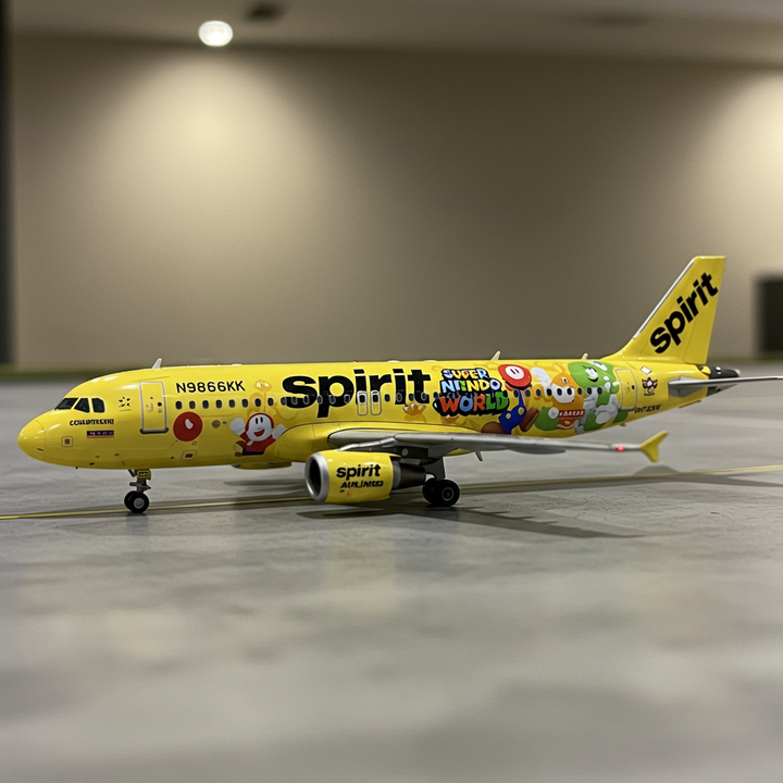 JC Wings 1/400 Spirit Airlines Airbus A320NEO "Super Nintendo World ...