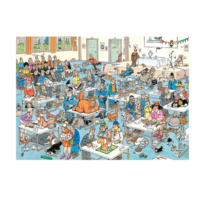Jumbo 1000pc Jan Van Haasteren The Cat Pageantry Adult's Jigsaw Puzzle ...