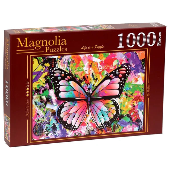 Magnolia Puzzles 1000pc Colorful Butterfly Jigsaw Puzzle – Hobbyco