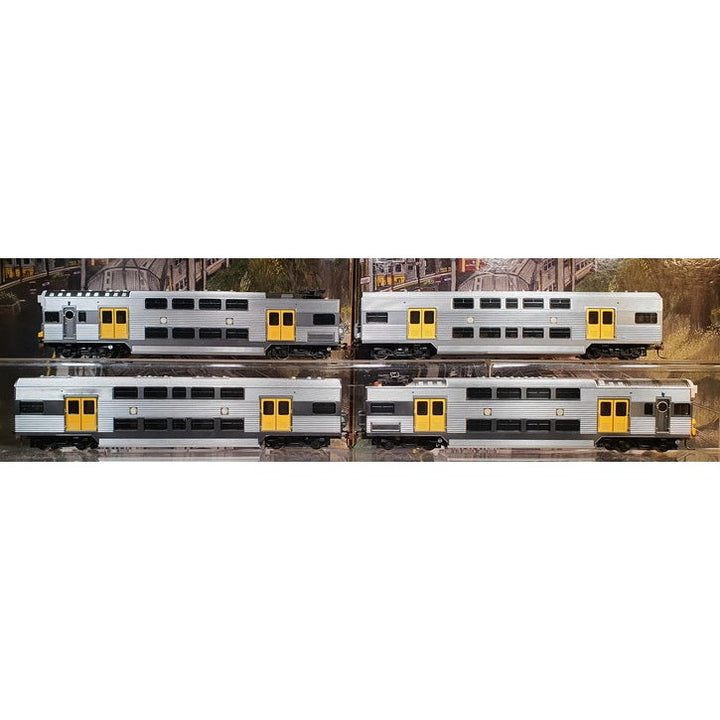 Minimodels HO Comeng MK. 2 City Deck 4 Car Set – Hobbyco
