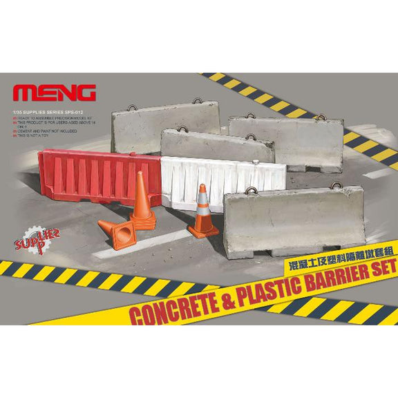 Meng Model 1/35 Concrete & Plastic Barrier Set – Hobbyco