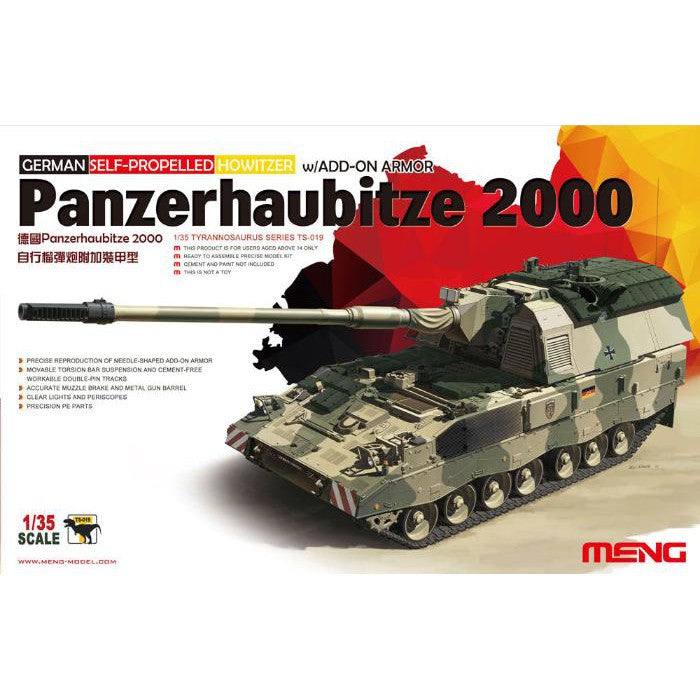 Meng Model 1/35 Panzerhaubitze 2000 Self-Propelled Howirzer with Add-on ...