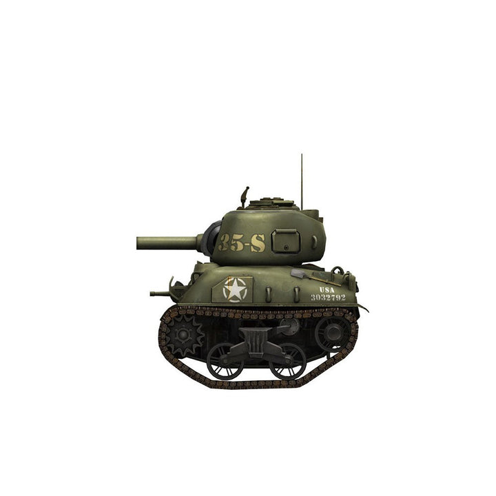 Meng Model U.S. Medium Tank M4A1 Sherman (Cartoon Model) Plastic Model ...