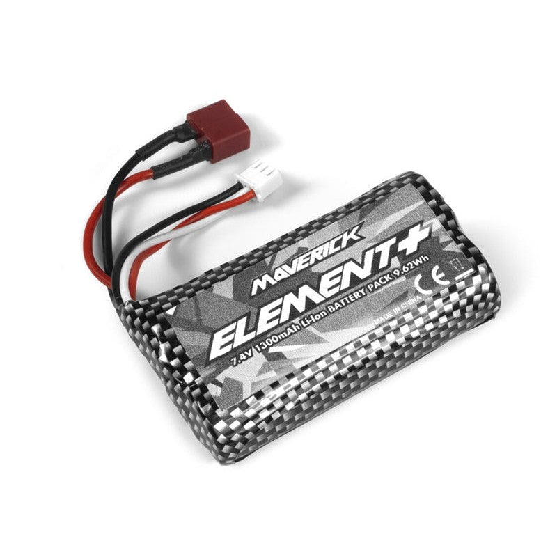 Maverick Atom Element 7.4V 1300mAh Li-Ion Battery Pack – Hobbyco