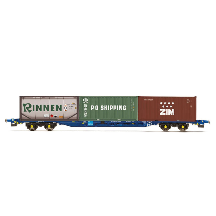 Hornby OO KFA Container Wagon With 2 X 20' Containers & 1 X 20 ...