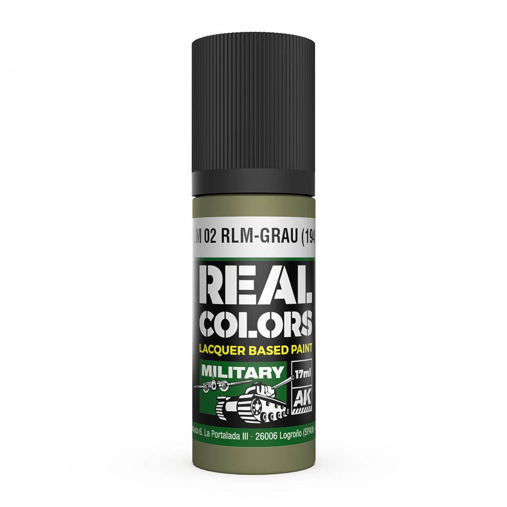 Real Colours - RLM 02 RLM-Grau (1941) 17ml | Hobbyco - Est.1935