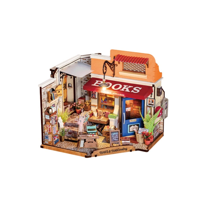 Robotime DIY Mini House Corner Bookstore – Hobbyco