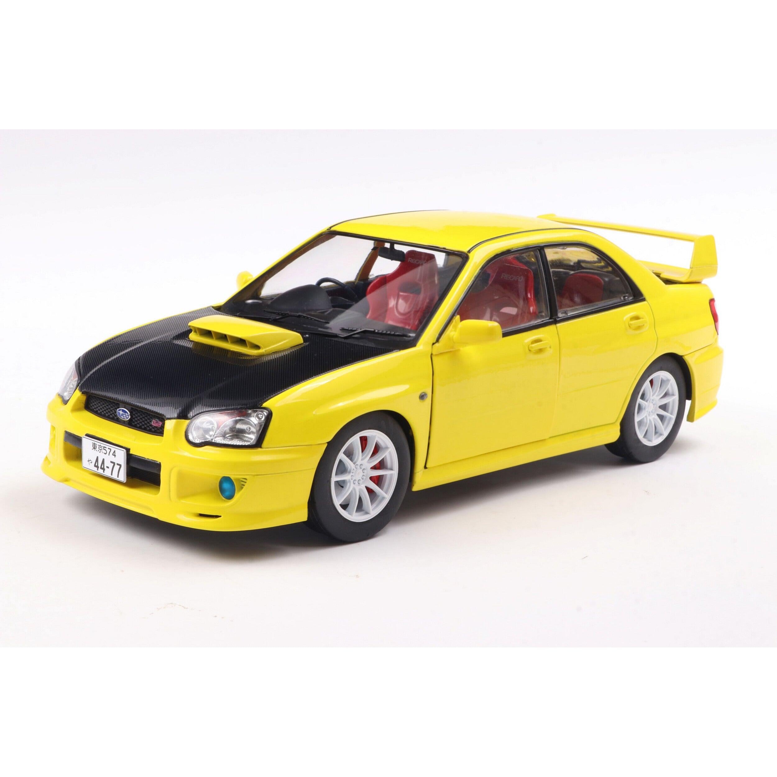 Solido 1/18 Yellow 2003 Subaru Impreza WRX STI Works Yellow – Hobbyco
