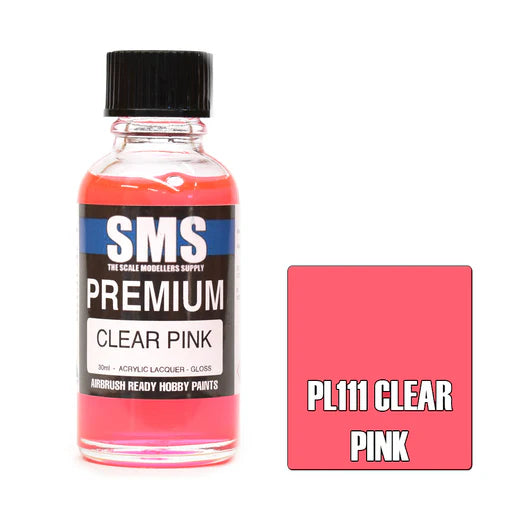 SMS Premium Clear Pink 30ml | Hobbyco - Est.1935