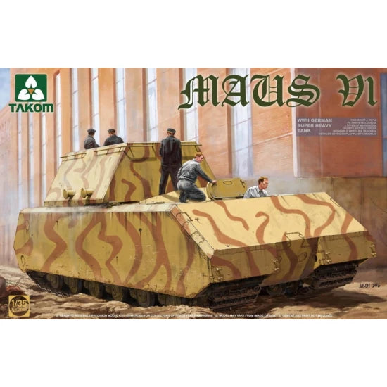 Takom 1/35 WWII German Super Heavy Tank Maus V1 Plastic Model Kit – Hobbyco