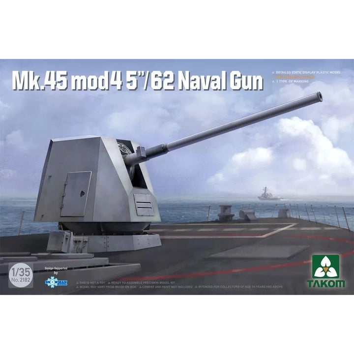 Takom 1/35 JMSDF Mk.45 Mod4 5"/62 Naval Gun Plastic Model Kit – Hobbyco